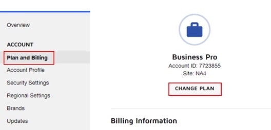 Como altero meu plano do DocuSign?