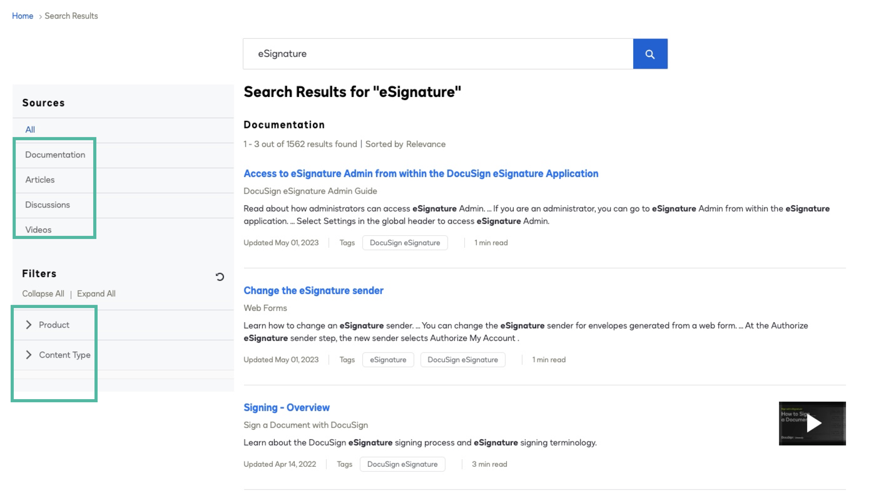 How to use the DocuSign Support Center