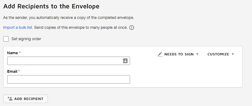 ¿Cómo envío un documento de DocuSign?