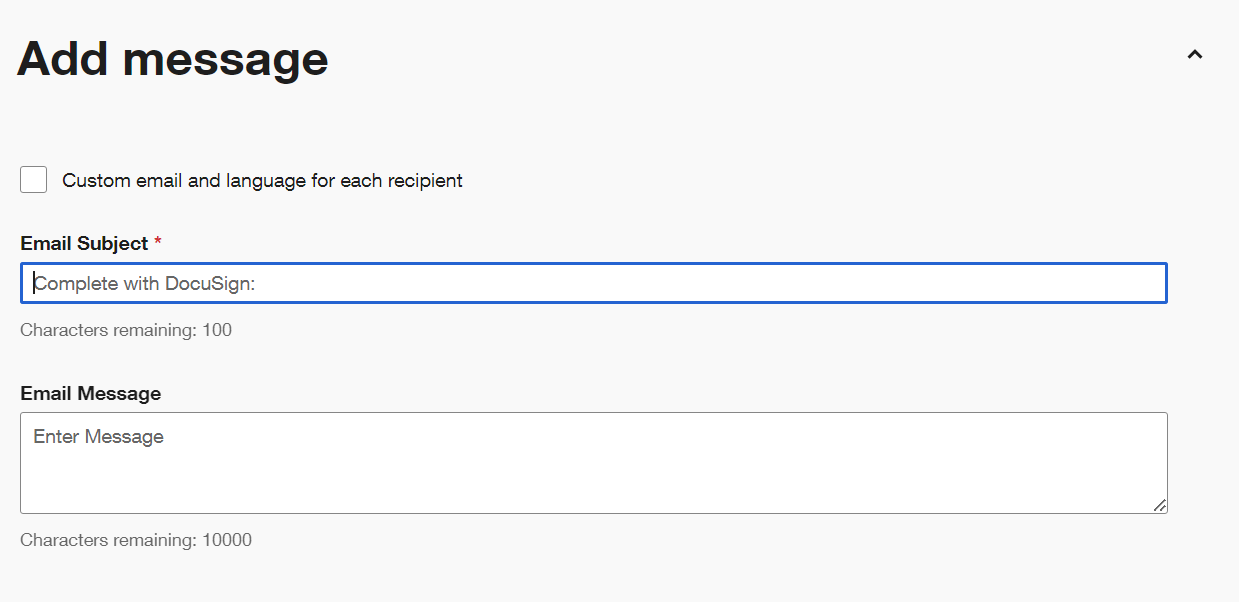 How do I send a Docusign document?