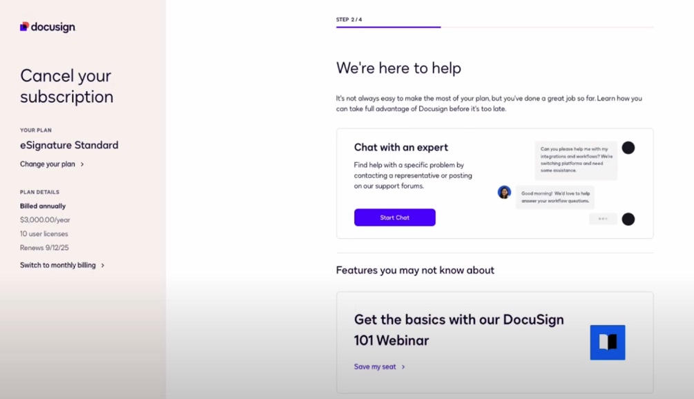 Cancel Your Subscription or Close your Docusign Account