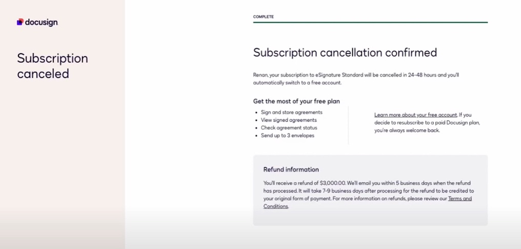 Cancel Your Subscription or Close your Docusign Account