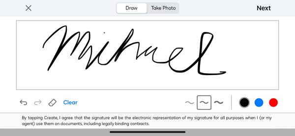 How do I change my signature or adopt a custom signature? (iOS and Android)