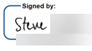 How to change a signature during the signing session