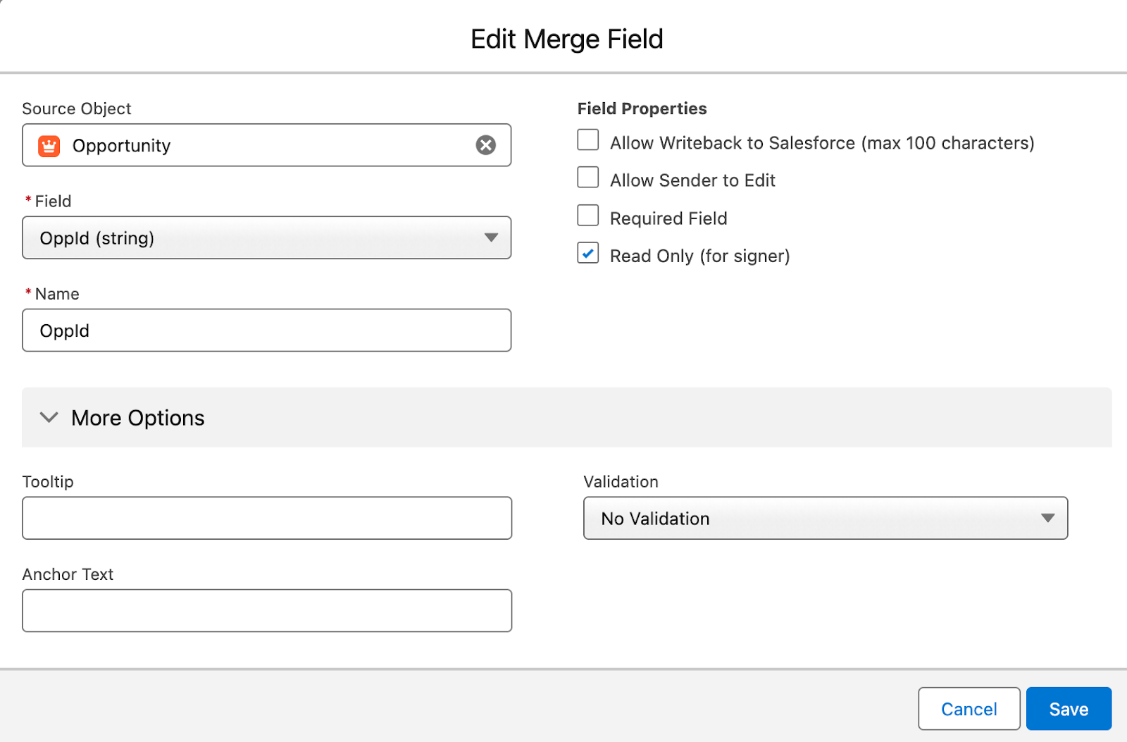 How to configure an EFS template for DAL and configure write back for radio or checkbox type fields.
