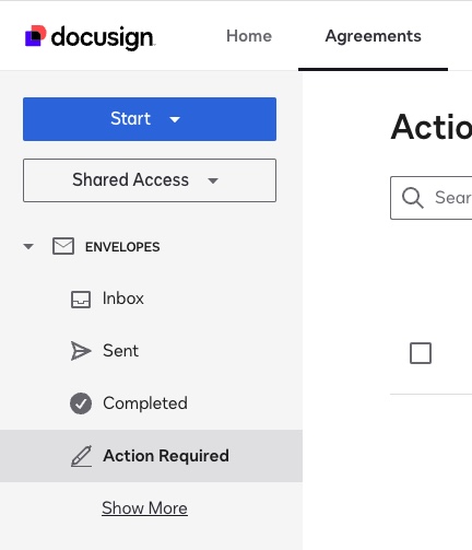 Docusignで文書に署名するには