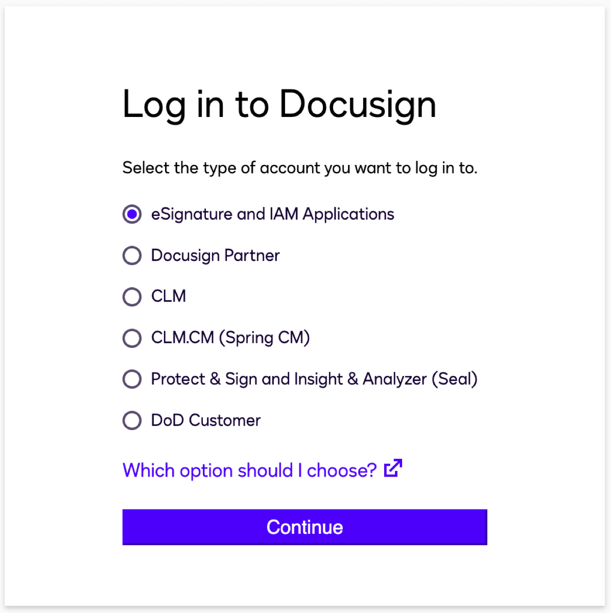 What is my Docusign Support Center login?