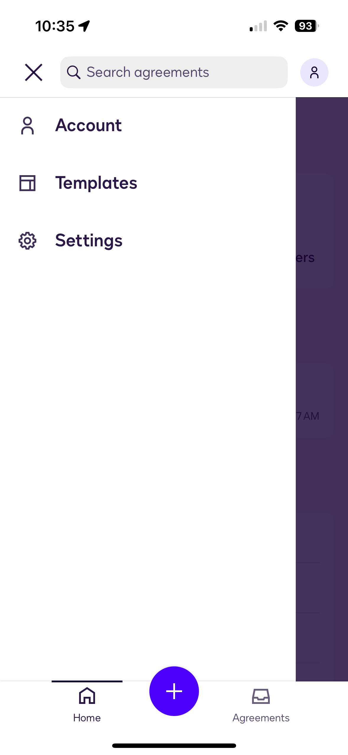 Manage or cancel your Docusign plan (iPad, iPhone)