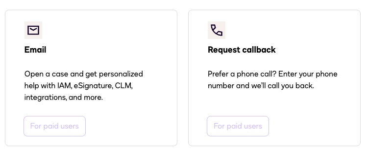 Open a case in the Docusign Support Center