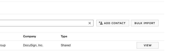 How do I manage my Docusign contacts?