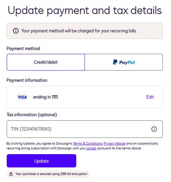 Docusign Tax Help